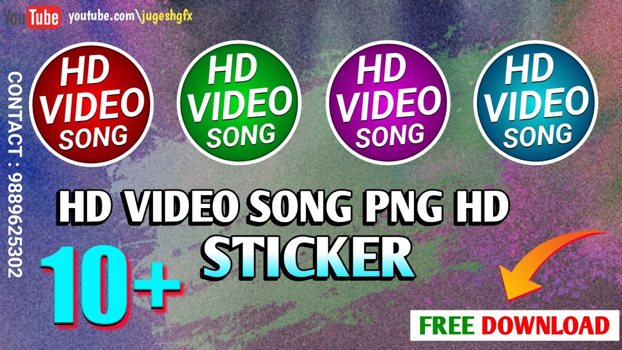 Video Song Sticker || Audio Song Sticker || Lokgeet Sticker PNG || Sad ...
