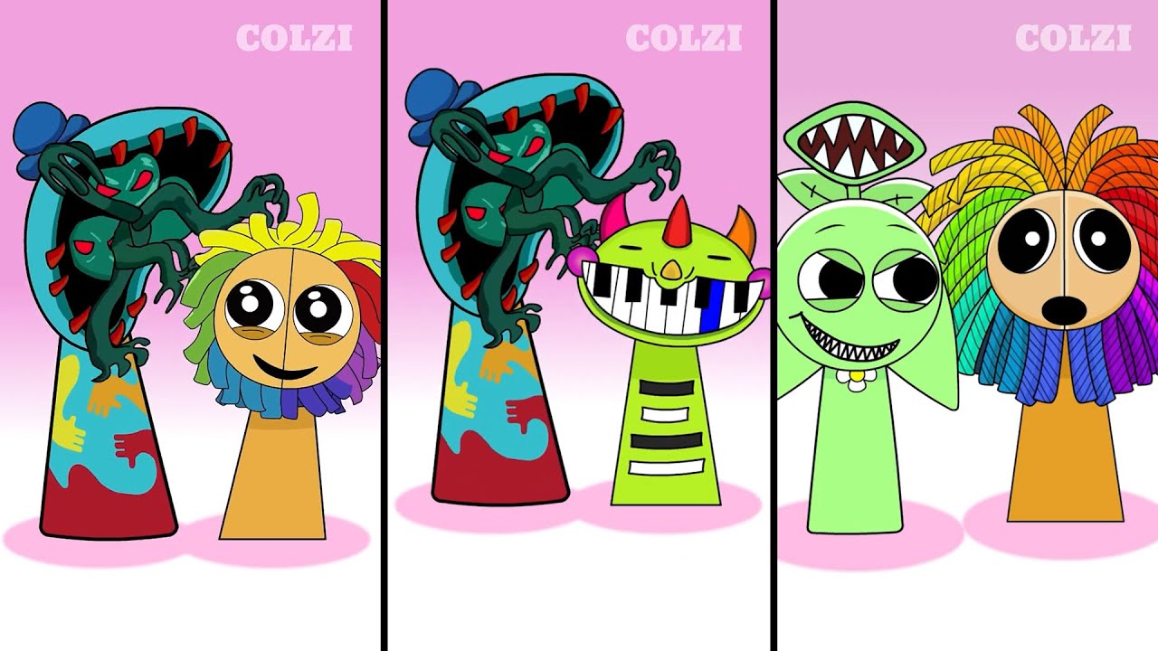 Sprunki OC Delicious Yarnaby ALL Phases | Compilation Incredibox # ...