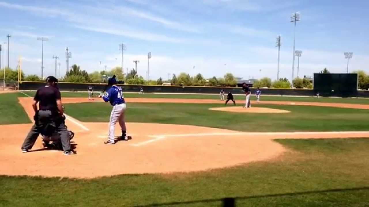 Jake Skole homers in a Spring Training game. 3.26.14 - YouTube