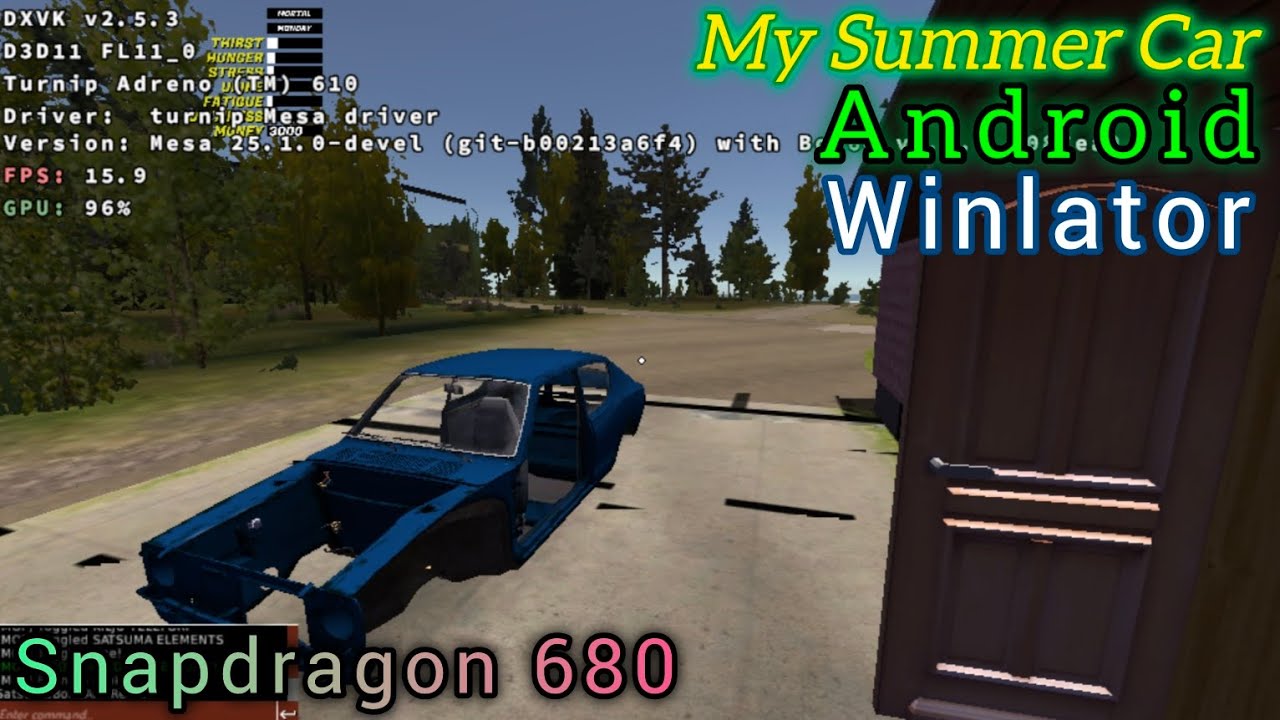 My Summer Car (Winlator Amod 7.1.5 glibc, Snapdragon 680 / 4 GB Ram ...