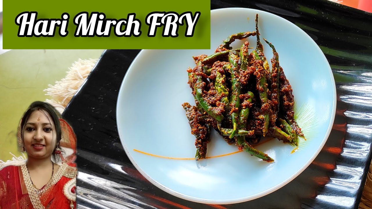 Rajasthani Mirch Fry Recipe | Instant Hari MIrch Ka Achar | Chilli Fry ...