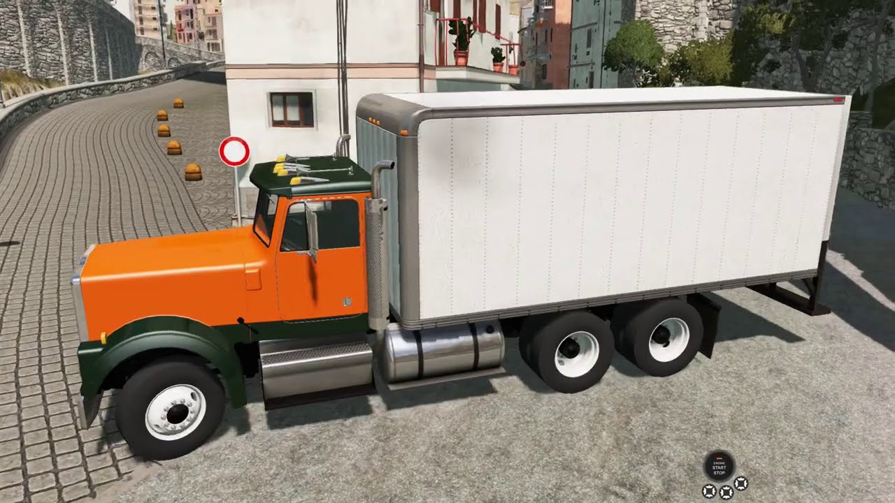 BeamNG Drive - 6x4 Box Truck in Italy Part 1 - YouTube
