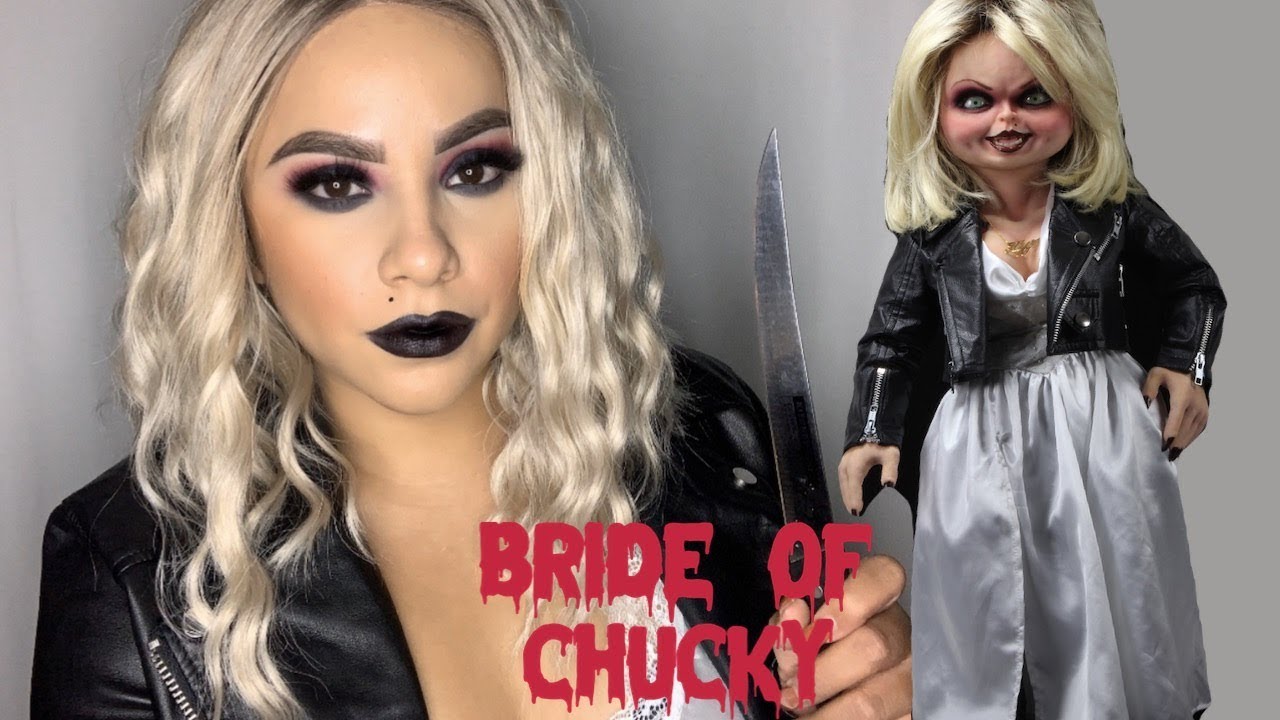 BRIDE OF CHUCKY MAKE UP TUTORIAL - DJ ON THE BEAT - YouTube