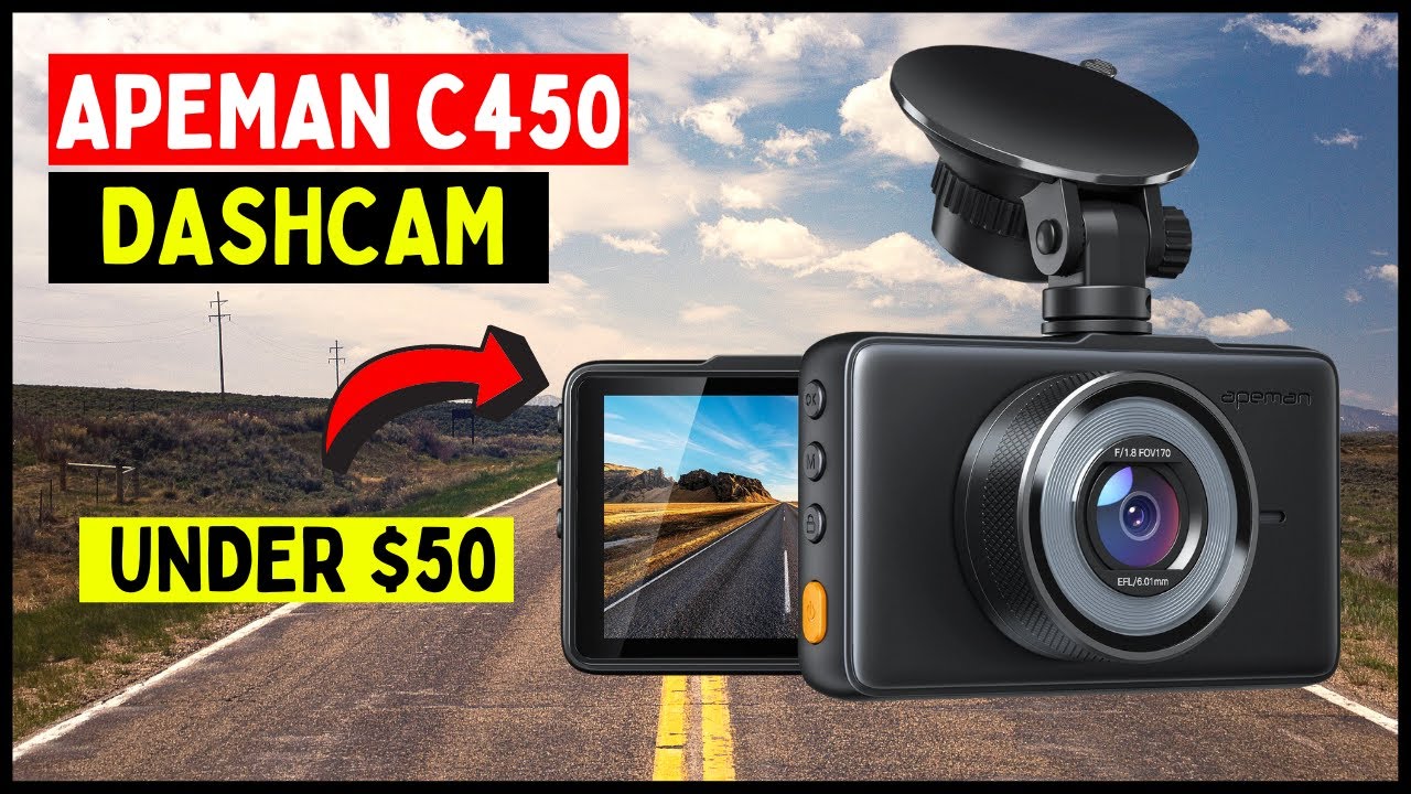 Apeman Dashcam C450 Review 2022 | Best 1080P Cheap Dashcam for 170°Wide ...