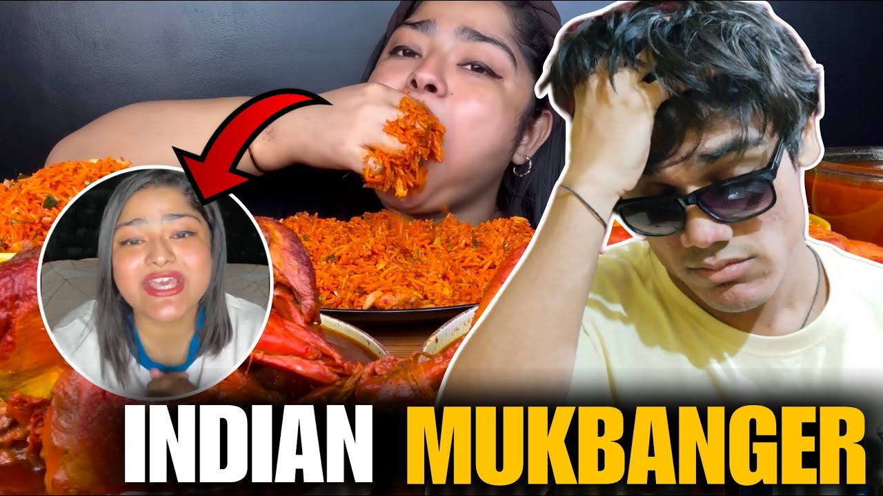 INDIAN MUKBANGER ?? | MADDY EATS ROAST | CRAZYABSURD - YouTube