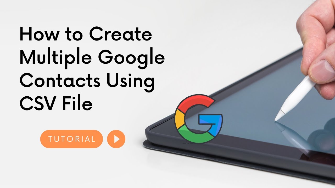 Creating Multiple Gmail Contact Group Using CSV file - YouTube