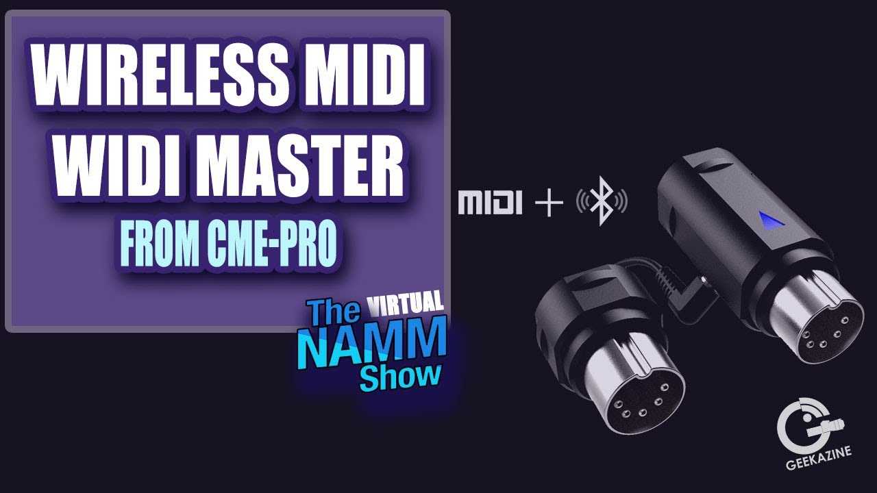 WIDI Master Bluetooth 5.0 MIDI from CME Pro - YouTube