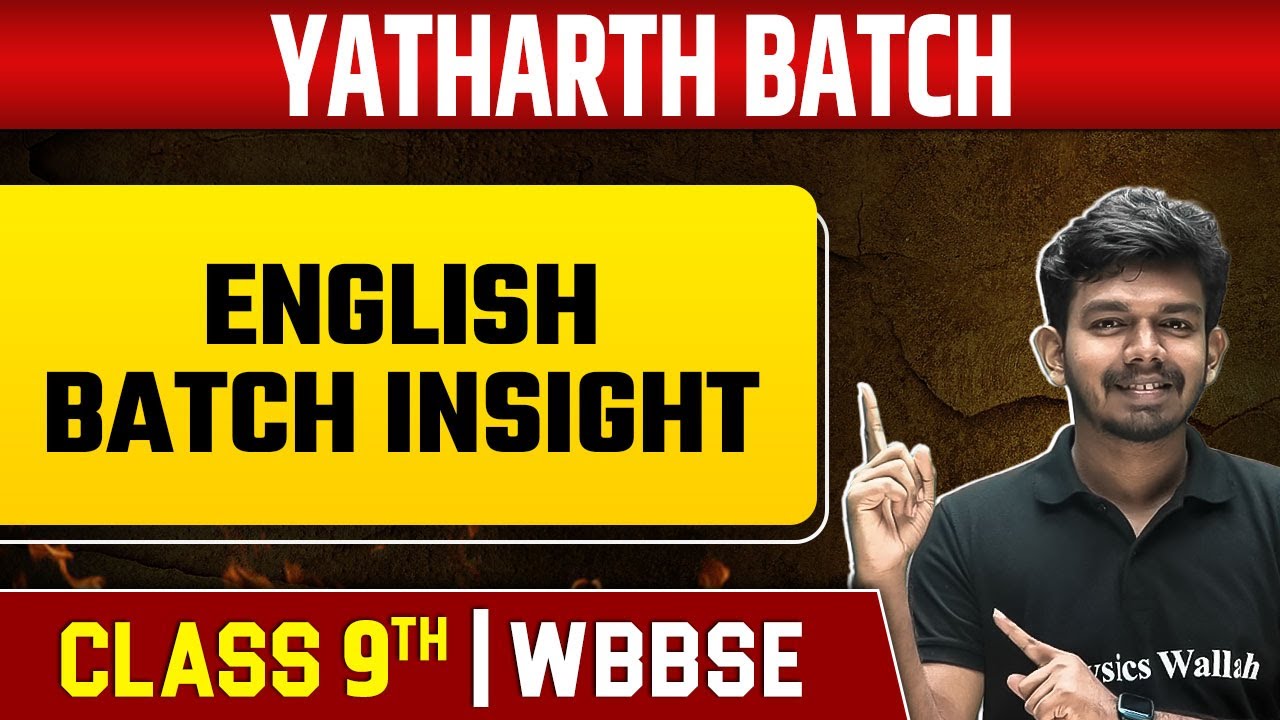 Know Your English Batch | Yatharth Bangla | Class 9 | WBBSE - YouTube