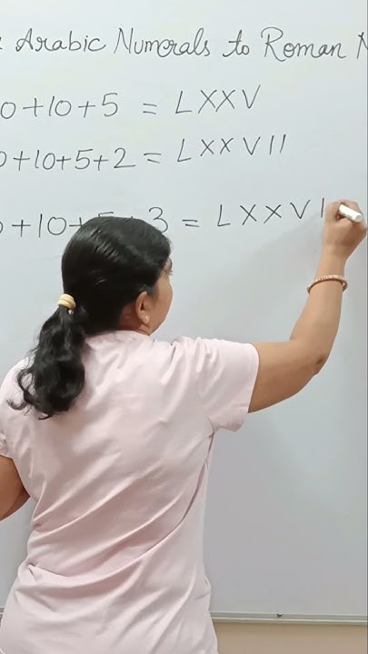 How to write Hindu Arabic Numbers to Roman Numbers || Step by Step easy method in Hindi || Part ...