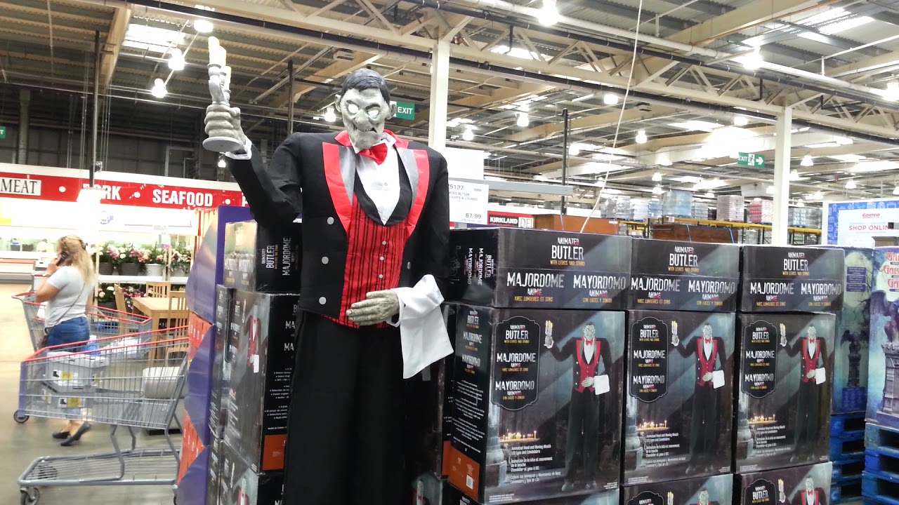 Spooky animated halloween butler - YouTube