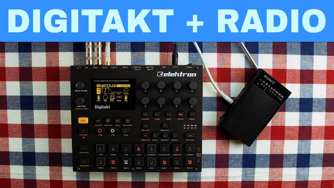 ELEKTRON DIGITAKT DEMO SAMPLING FM RADIO - YouTube