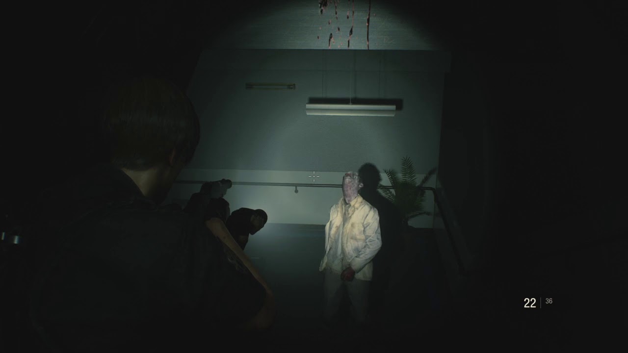 RESIDENT EVIL 2 Leon Headshot - YouTube