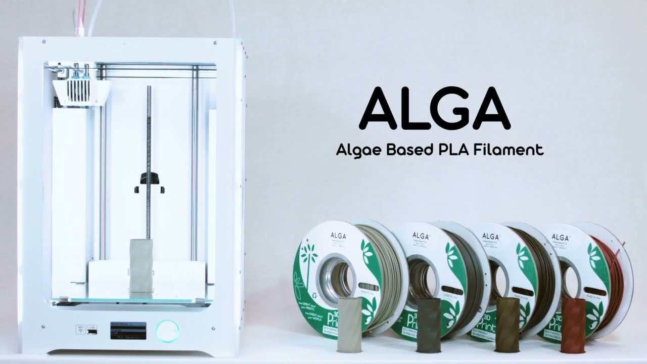 3D Printlife ALGA: Algae Based PLA 3D Printer Filament - YouTube
