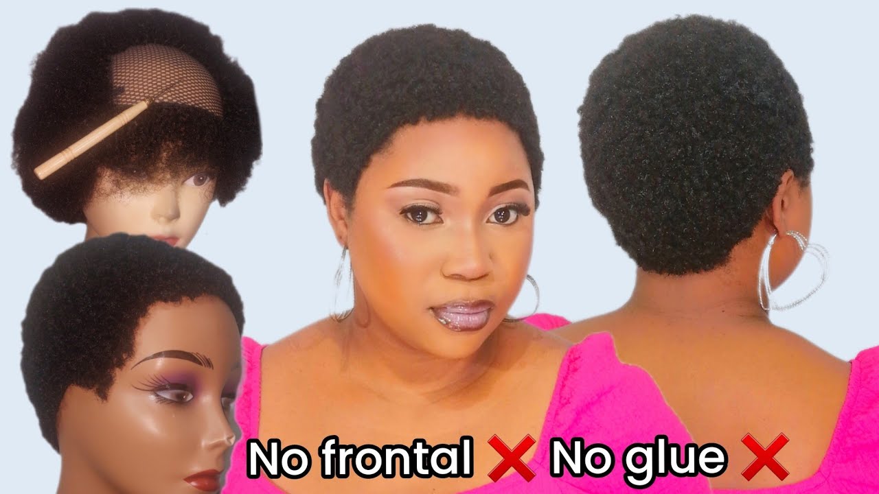 How to | Diy tiktok low cut crochet hairstyle on a wig | No frontal no ...