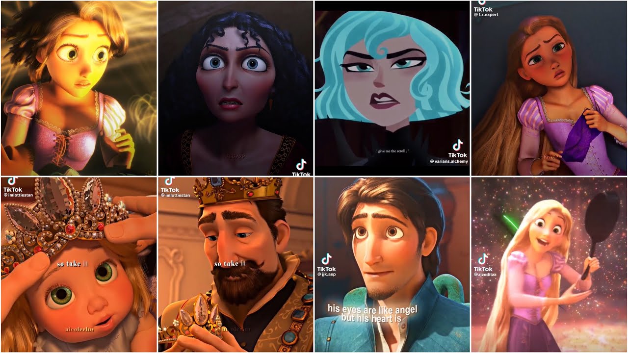 Tangled Edits 👱‍♀️💇‍♀️ | Tik Tok Edit Compilation #rapunzel #tiktok ...
