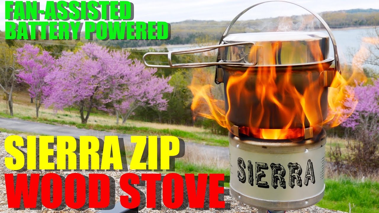 Sierra Zip Wood Stove - BATTERY POWERED FAN ASSISTED Wood Stove (or ...
