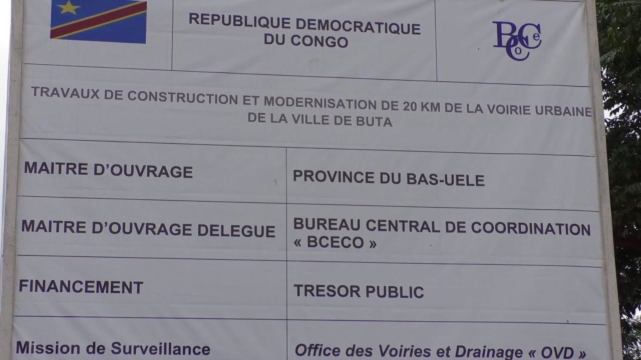 #RDC | LANCEMENT DES TRAVAUX DE LA VOIRIE URBAINE DE LA VILLE DE BUTA ...