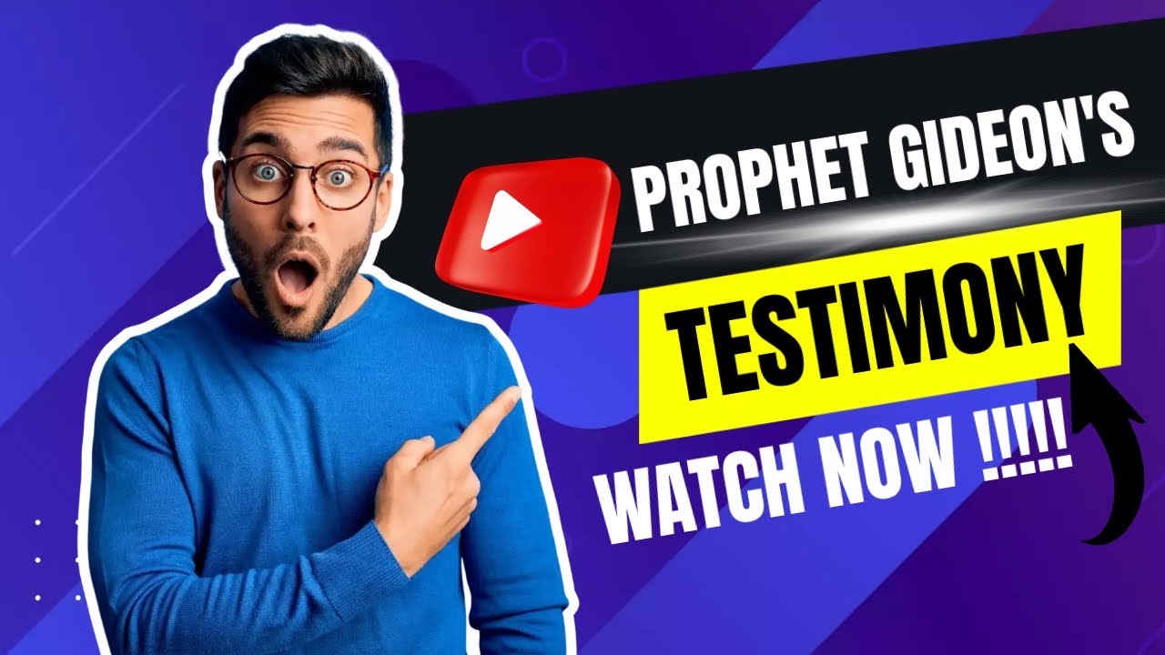 Prophet Gideon Shares His Testimony - YouTube