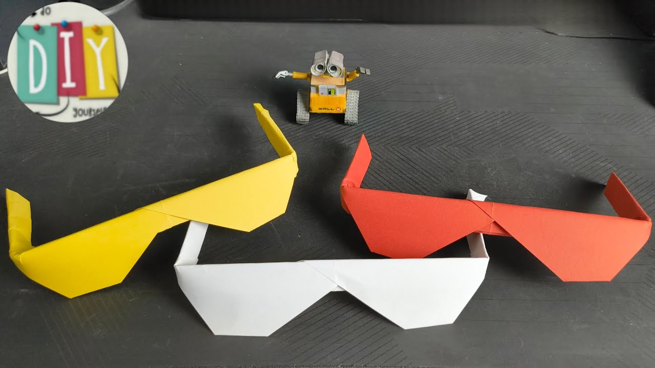 How to make origami glasses out of paper - origami glasses - YouTube