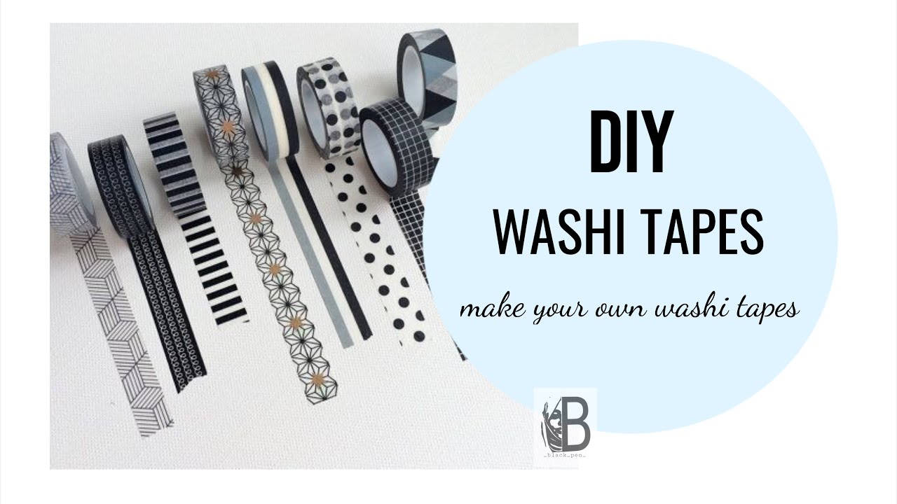 DIY WASHI TAPES | make your own tapes | simple, easy & cheap - YouTube