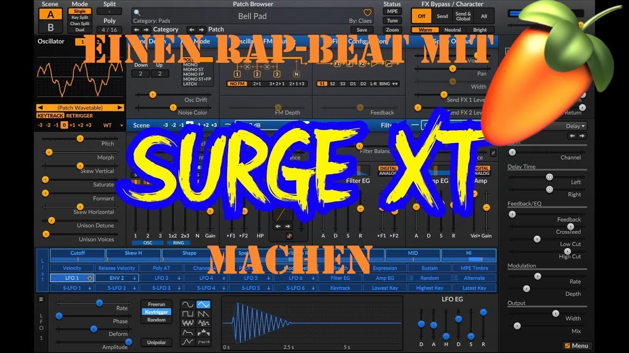Wie man einen Rap-Beat mit dem Kostenlosen Surge XT Synth macht - YouTube