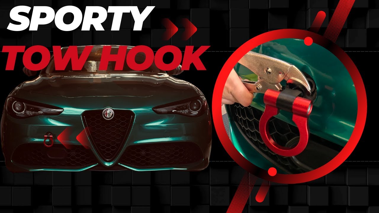 Installing a Racing Tow Hook on Our Alfa Romeo! 🚗💨 - YouTube