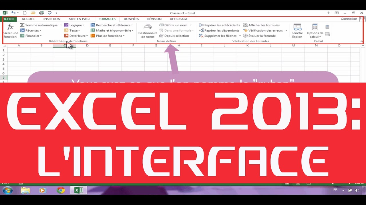 EXCEL 2013 : COMPRENDRE SON FONCTIONNEMENT - PRESENTATION DE L ...