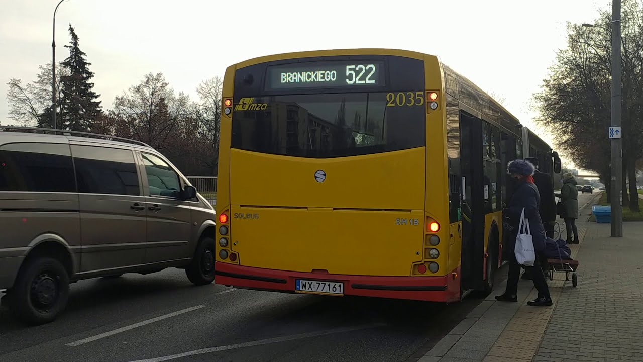 SOLBUS SOLCITY SM18 | #2035 | linia: 522 | WARSZAWA - YouTube