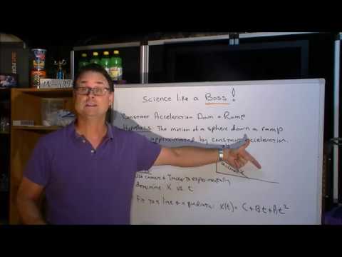 Constant Acceleration Down a Ramp (Physical Science Lab) - YouTube