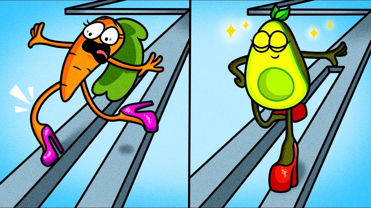 Extreme Skater Stacker Challenge | Carrot, Don't Fall | Avocadoo ...