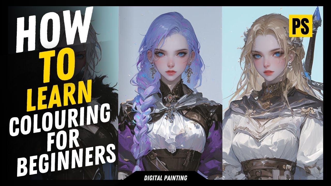 Digital Art Beginner's Tips: Colouring Techniques Exposed - YouTube