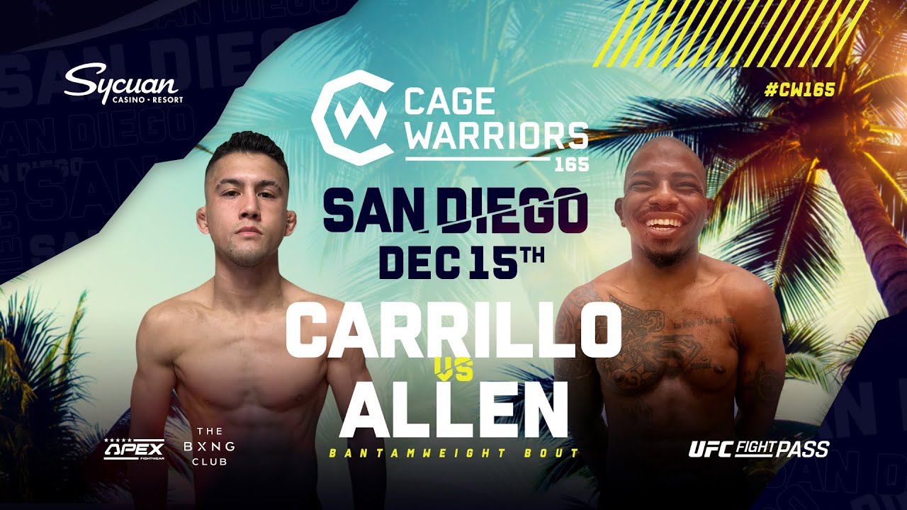 Brandon Carrillo vs. Corvan Allen | FULL FIGHT | CW 165 San Diego - YouTube