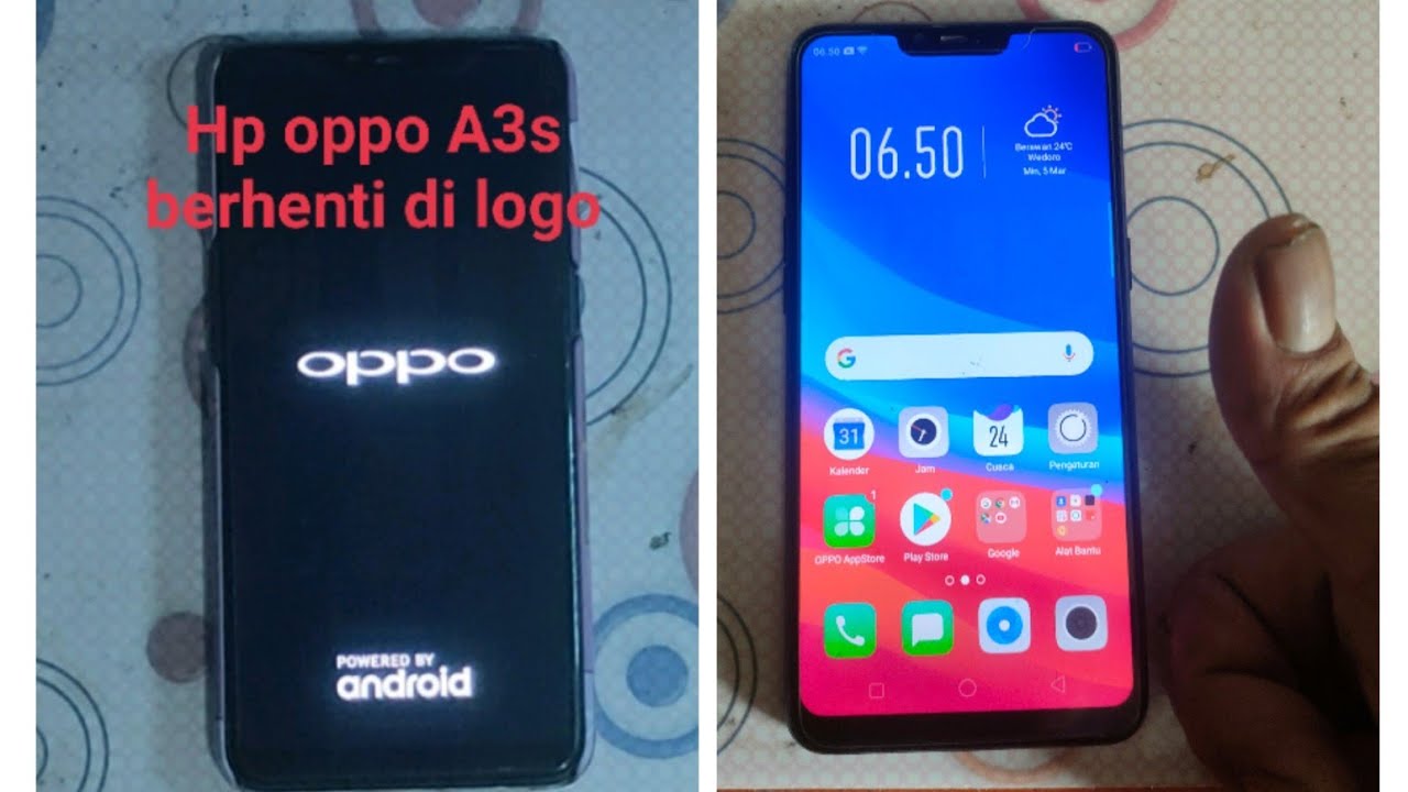 #Hp oppo A3s mentok di logo..."Done 100% " direck isp via UFI - YouTube