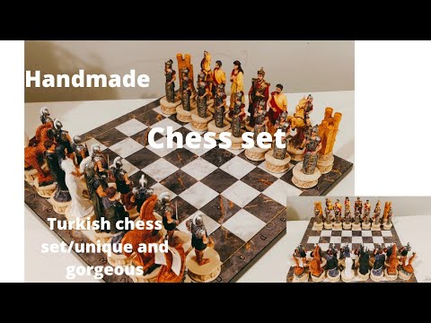 hand made chess set,turkish handmade chess set,turkish chess ottoman ...