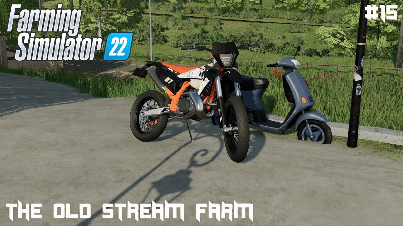 NEW motorcycle supermoto - The old stream farm - Farming Simulator 22 ...