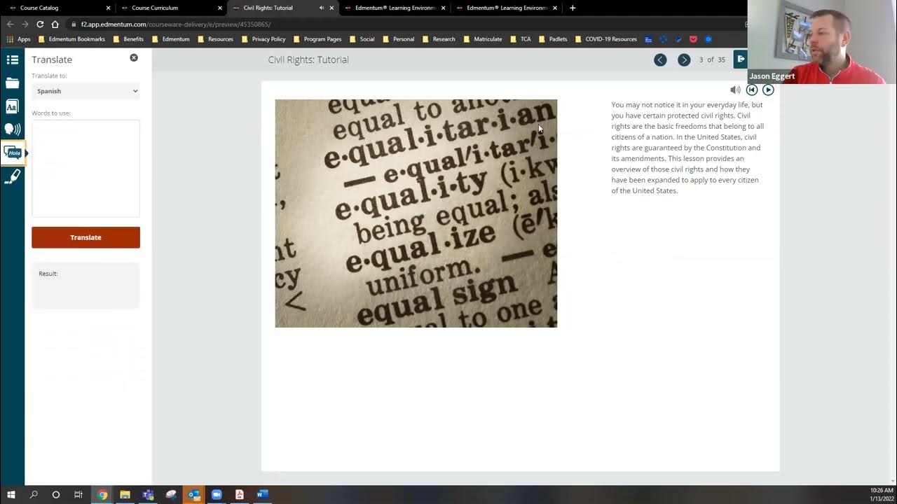 Courseware: Example of a Tutorial - YouTube