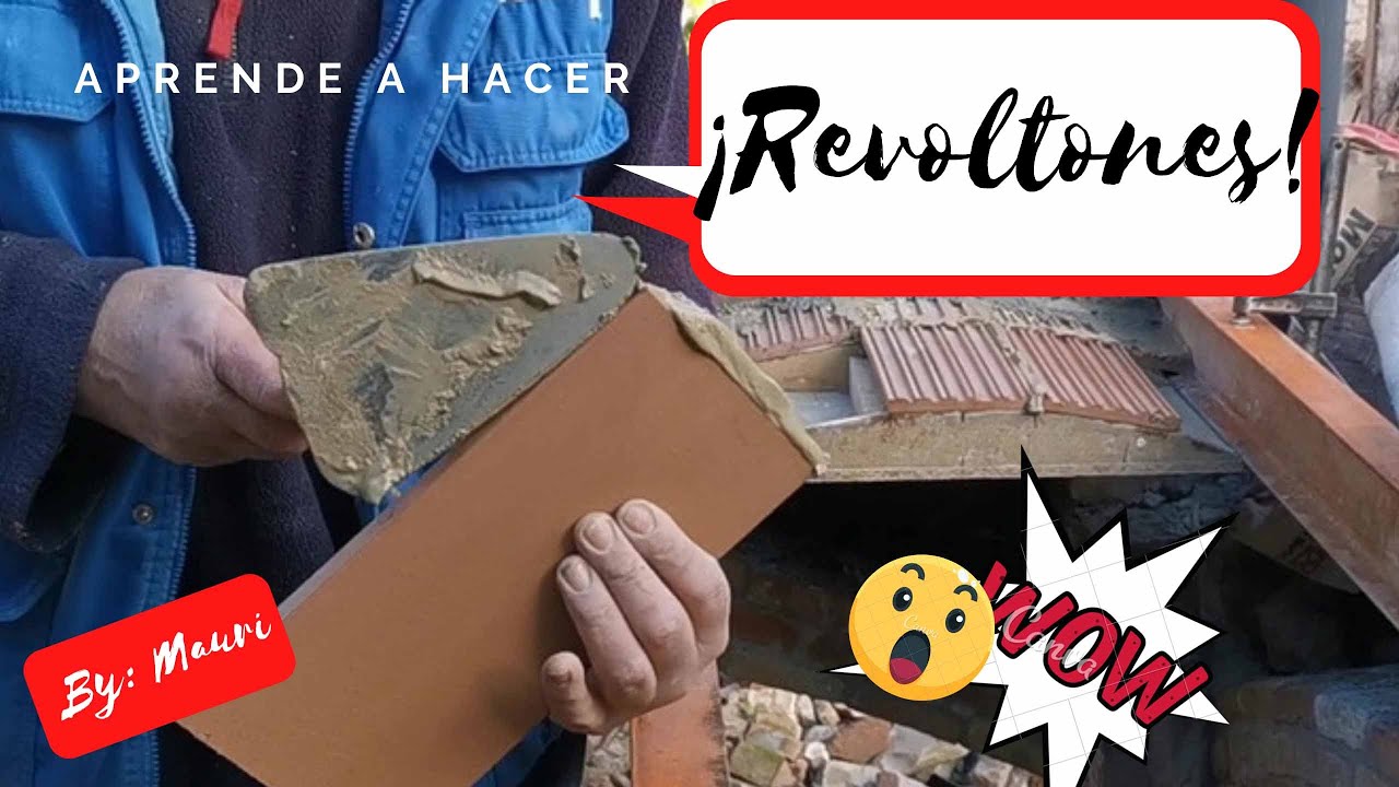 👷‍♀️ 👷 ¡Como hacer REVOLTONES de OBRA vista! 🔥 💥 (PASO a PASO con todos ...