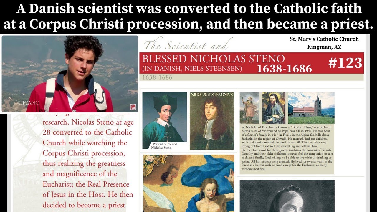 EUCHARIST - BL NICHOLAS STENO 1638-1686 He was converted to become ...