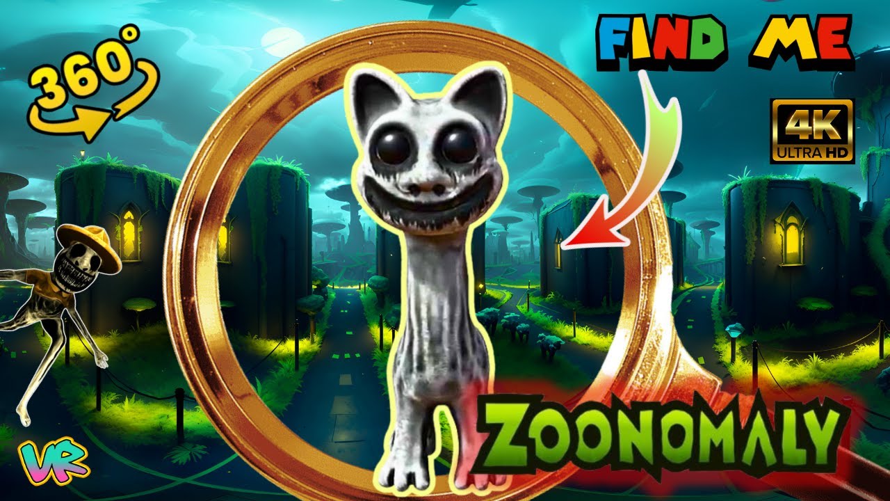 SMILE CAT 😺 ZOONOMALY | Finding Challenge 360 | VR World 360 - YouTube