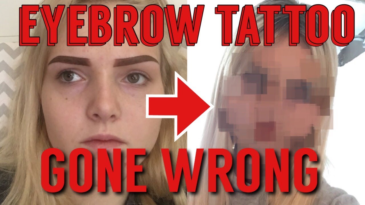 Eyebrow Tattoo !!FAIL!! - YouTube