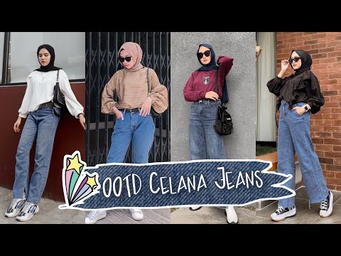 OOTD Celana Jeans | OOTD Celana Jeans Hijab | Inspirasi OOTD Celana Jeans Ala Selebgram