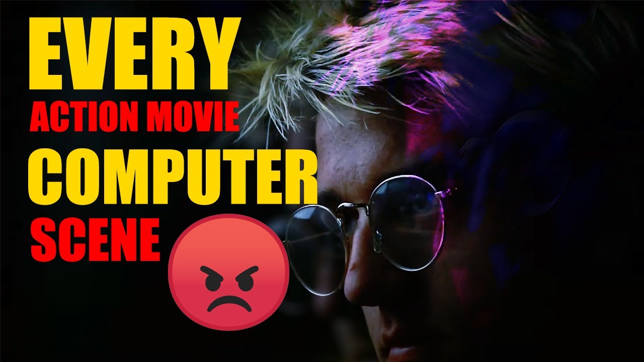 every action movie computer scene - YouTube
