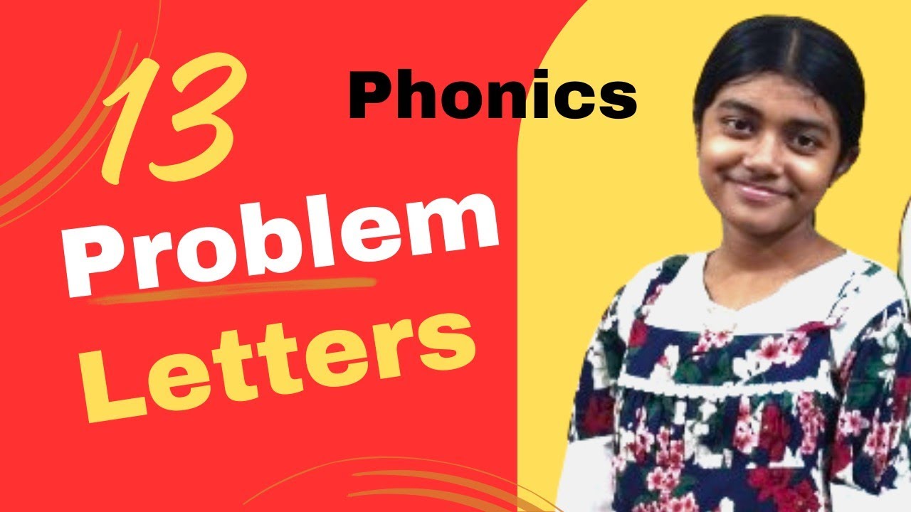 [13 problems letters in English] Phonics learning । pronunciation of 13 ...