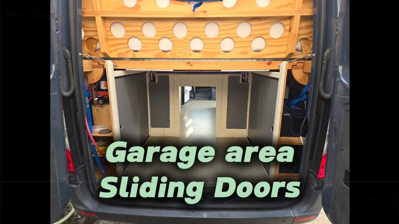 Van Cabinet Sliding Doors made from recycled plastic panels for ...