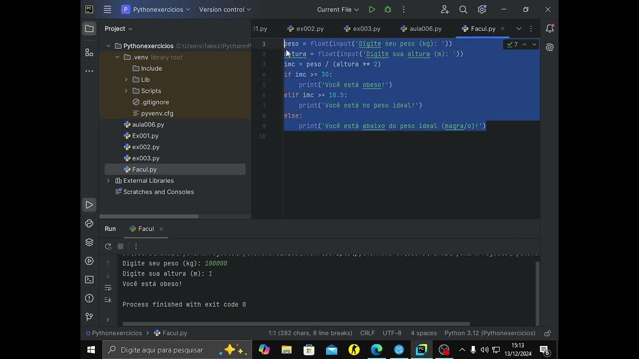 Estudo de caso unifecaf python GTI - YouTube
