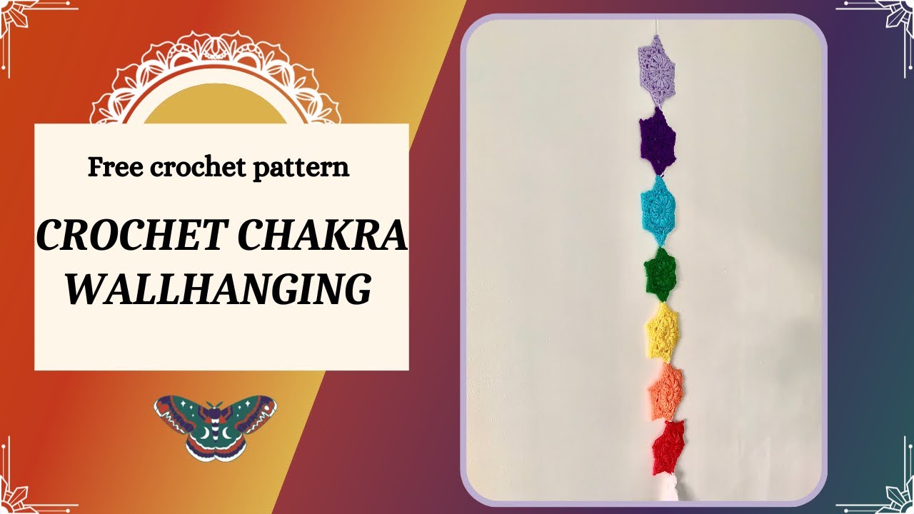 Crochet Chakra Wallhanging-FREE pattern! - YouTube
