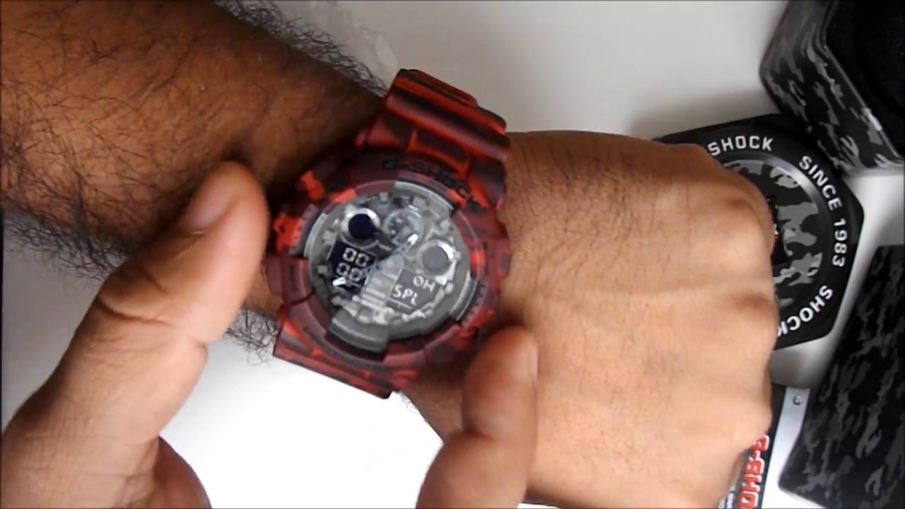 GA-100CM-4A RELOJ CASIO G-SHOCK GA-100CM-4ADR - YouTube
