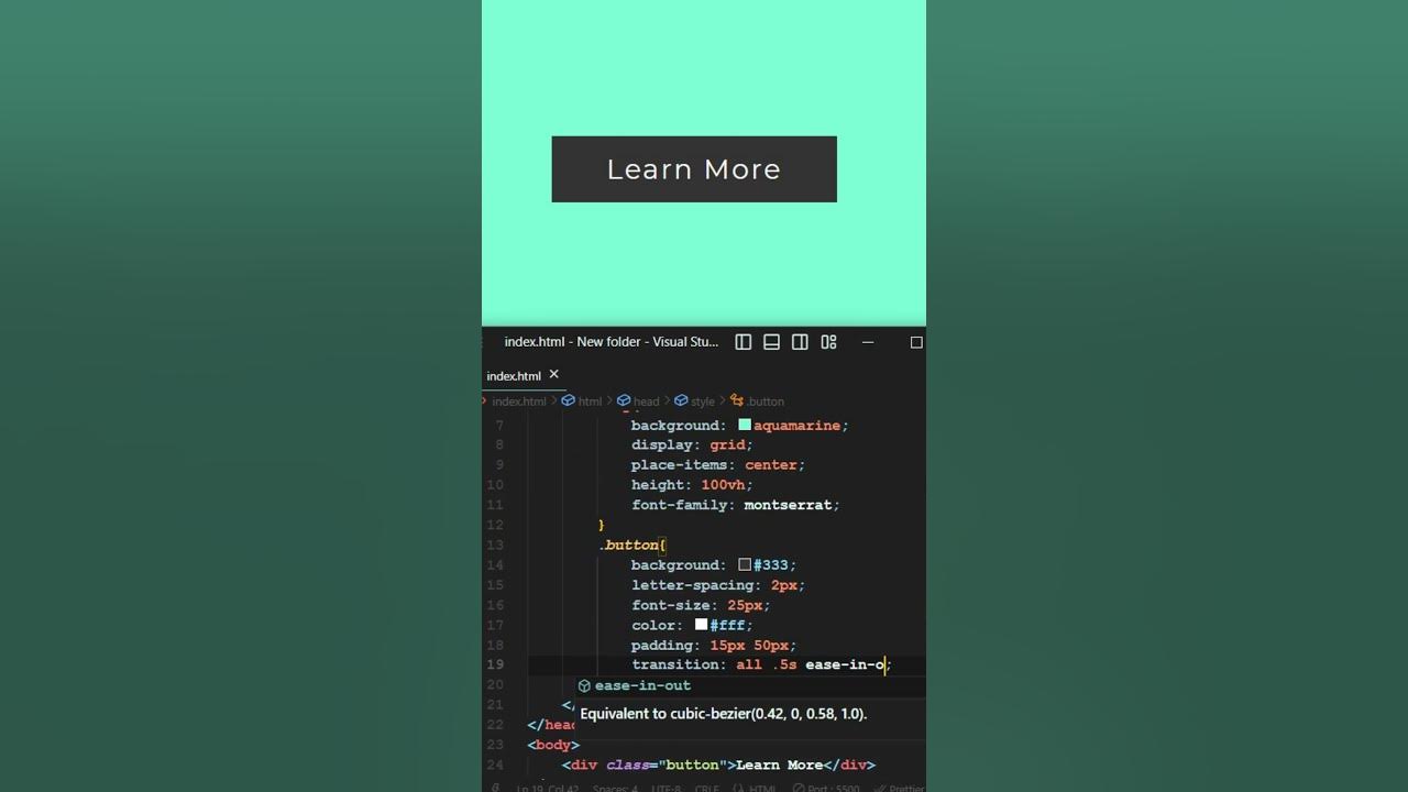 Button Hover Css Shorts Youtube