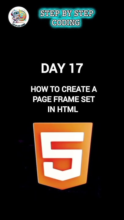 Day17 - Step by Step Code | HOW TO CREATE PAGE FRAMESET IN HTML|🎉#ytshorts#shorts#viralvideo# ...