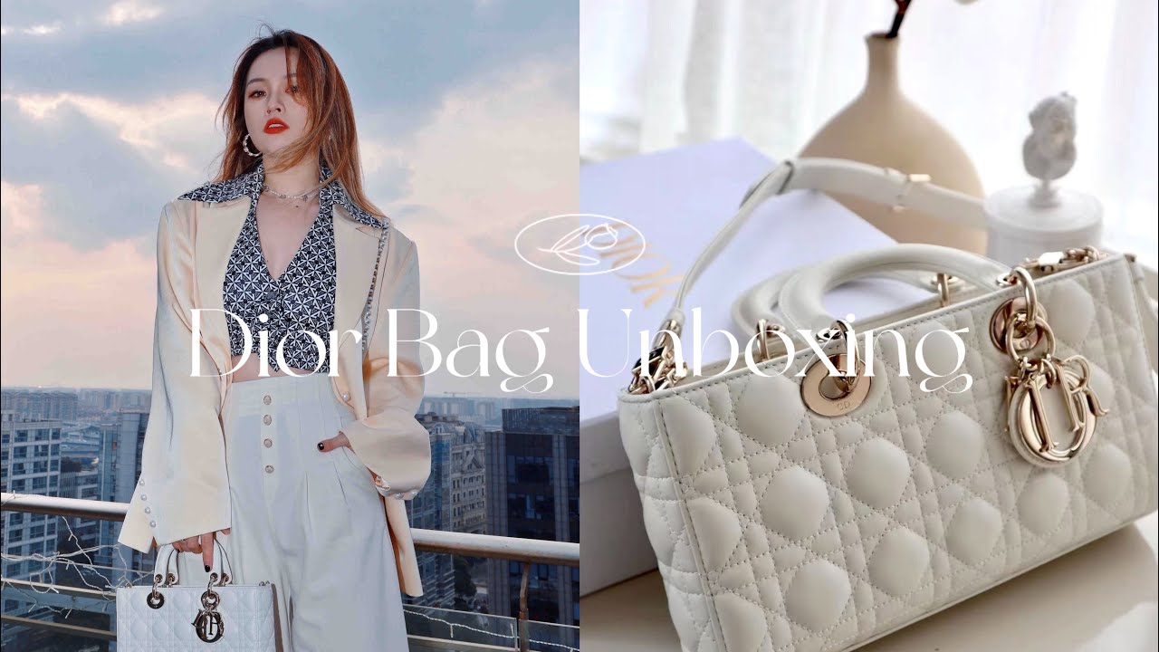 Dior lady d-joy bag unboxing - YouTube